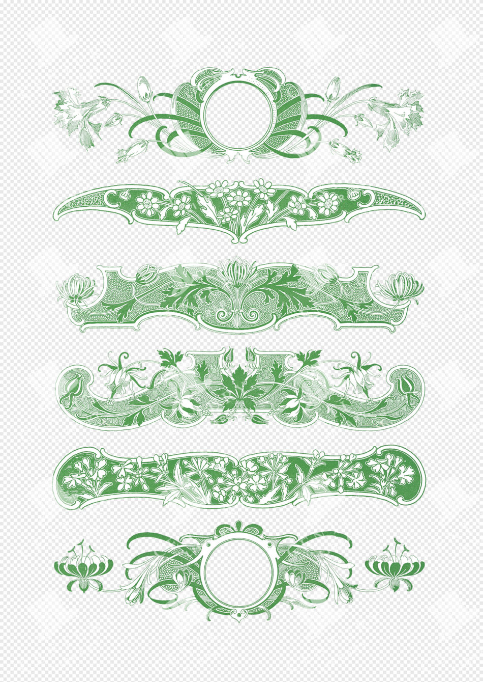 Art Nouveau Illustrations & Ornaments | Century Library