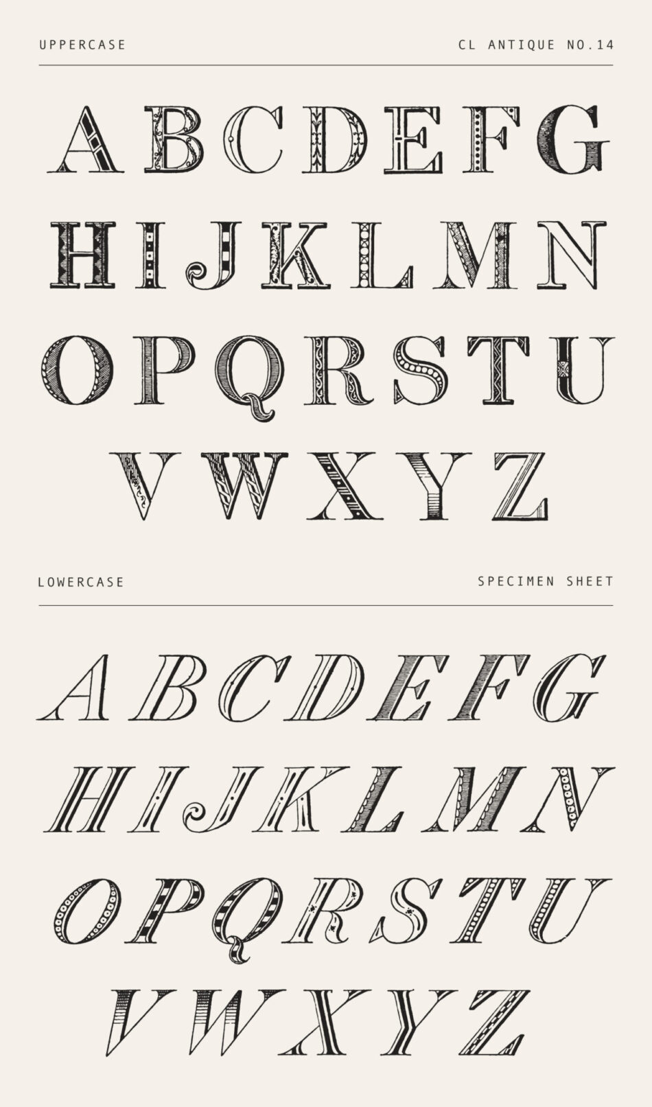 Antique Fonts Collection | Restored 19th Century Typefaces - Century ...