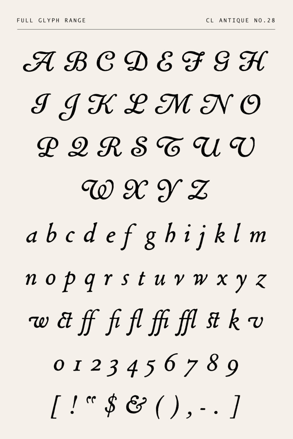 Antique Fonts Collection | Restored 19th Century Typefaces - Century ...